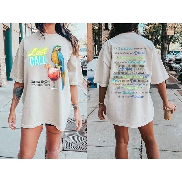 Gildan | Tops | Retro Jimmy Buffett In Memory Of Jimmy Buffett Shirt 2 ...